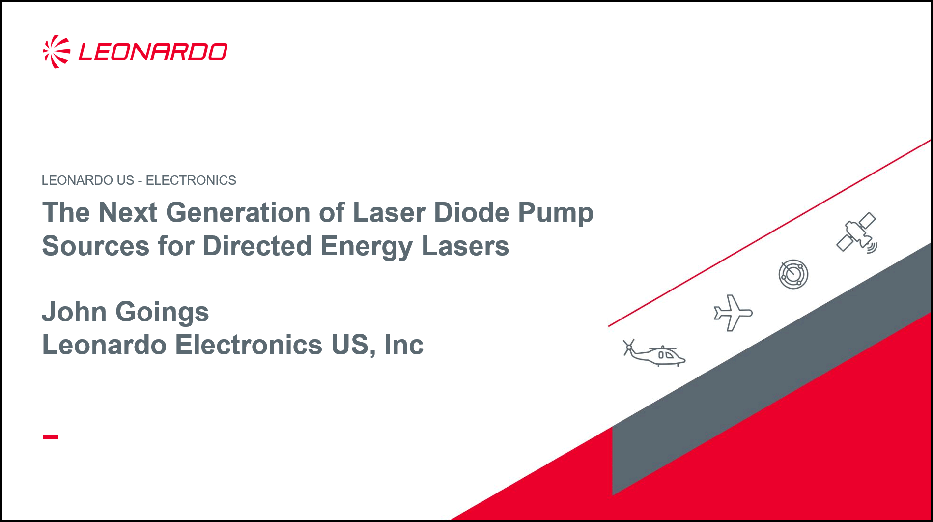 Webinar: Next Generation Laser Diode Pump Sources for Directed Energy